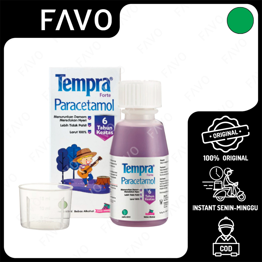 Jual Tempra Forte Sirup Obat Demam Anak Rasa Anggur - 60 mL | Shopee ...