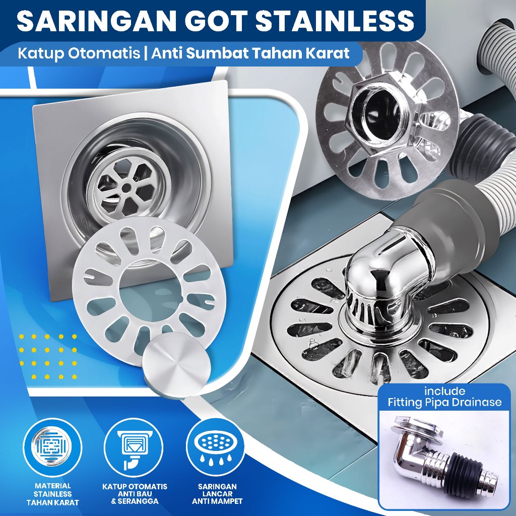 Jual Saringan Lantai Kamar Mandi Chrome Khusus Mesin Cuci Lengkap ...