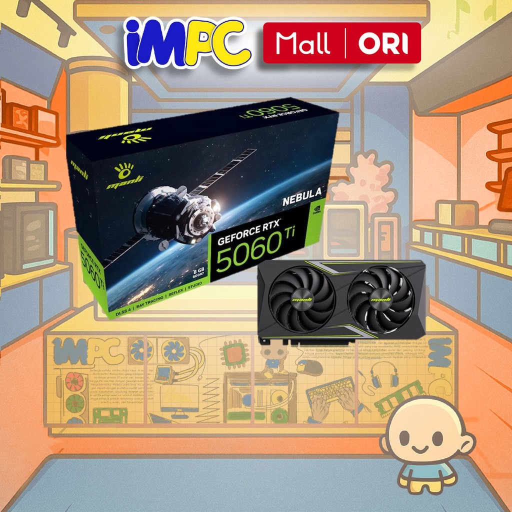 Jual MANLI NEBULA GeForce RTX 5060 Ti 8GB GDDR7 | Shopee Indonesia