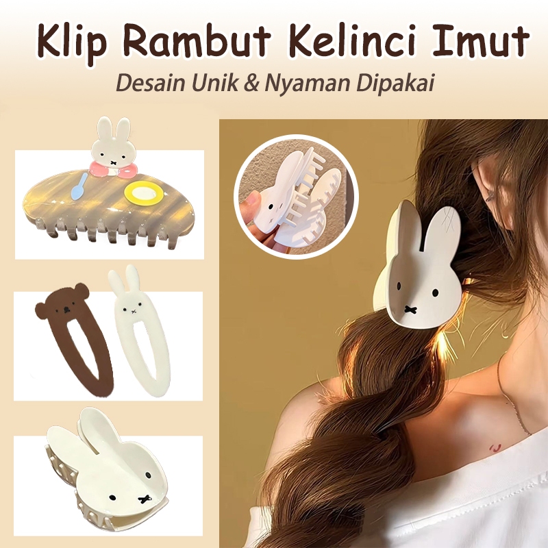 Jual Jepit Rambut Kelinci Miffy Lucu Jepit Belakang Manis Gaya Jepang ...