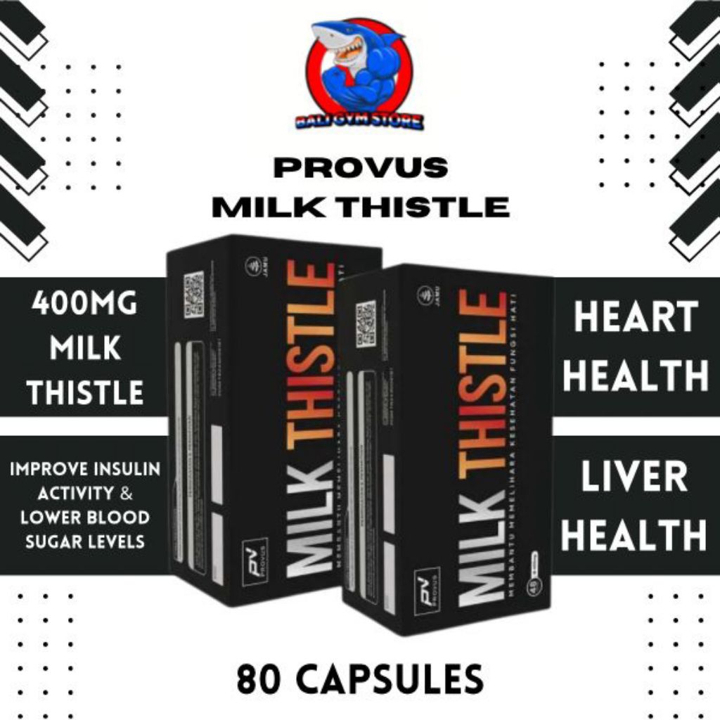 Jual PROVUS Milk Thistle 400mg Liver Support Protect Suplemen Kesehatan ...