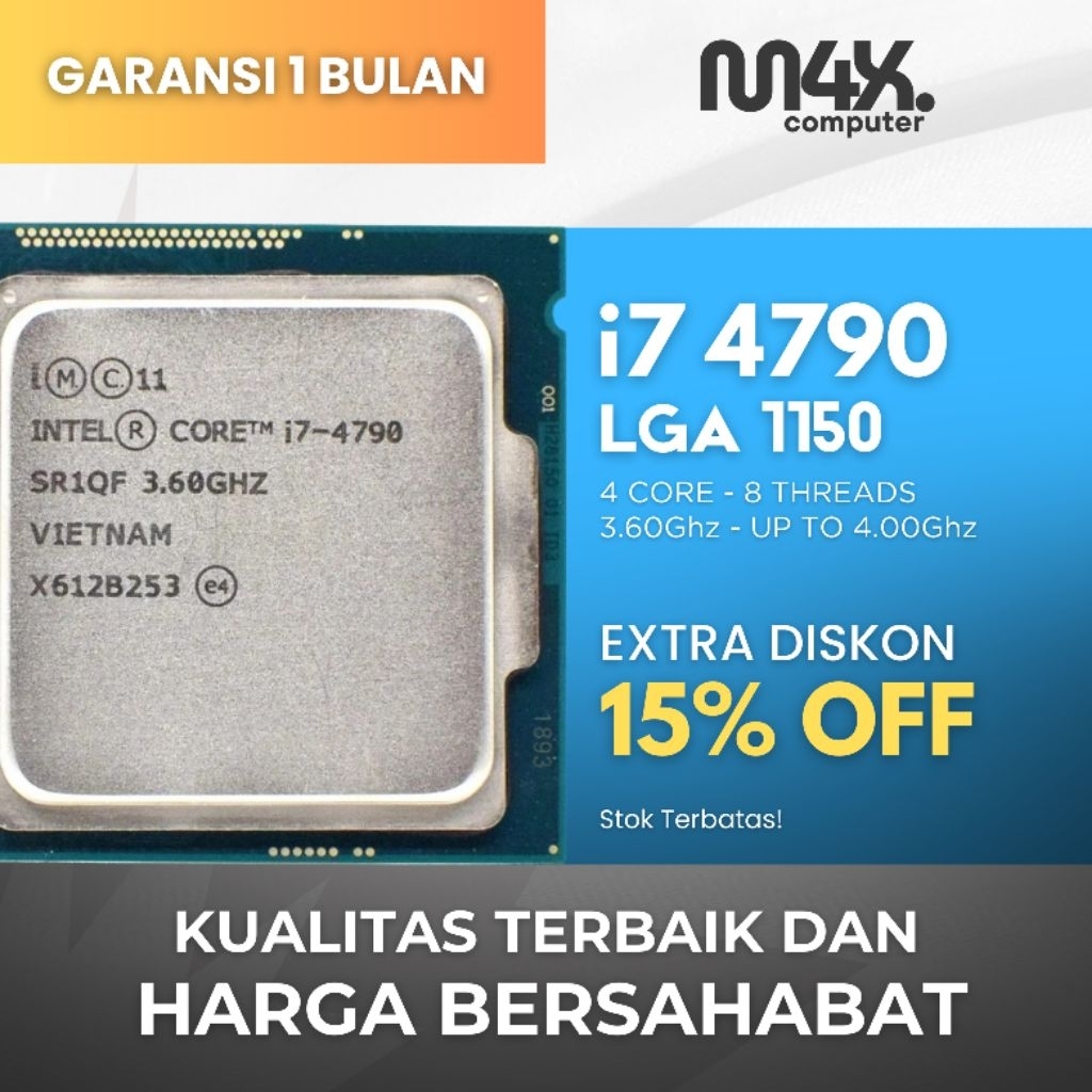 Jual Processor Intel Core i7 4790 Tray 3.60Ghz Socket LGA 1150 | Shopee ...