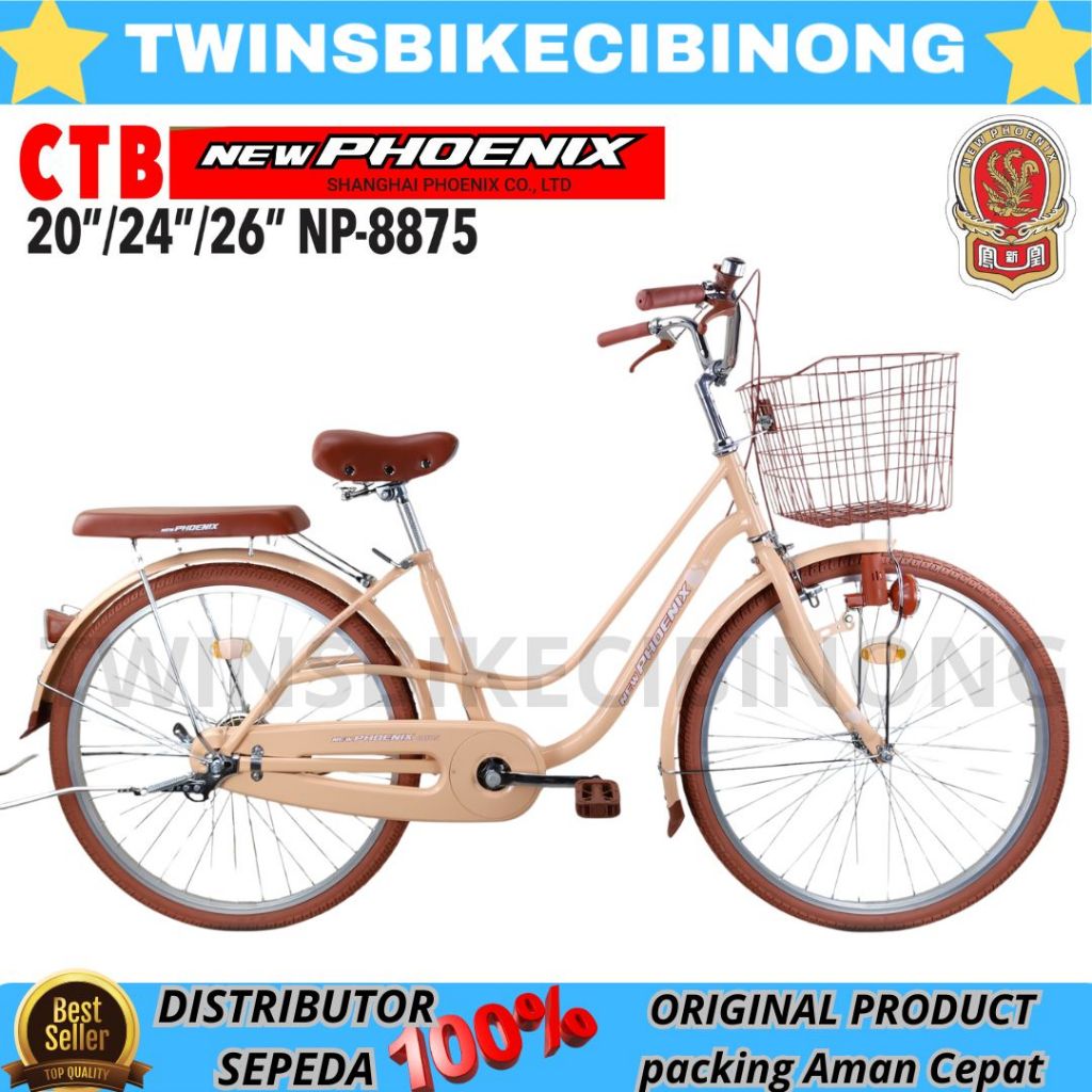 Jual Sepeda Mini Perempuan 20 24 26 inc PHOENIX NP 8875 | Shopee Indonesia