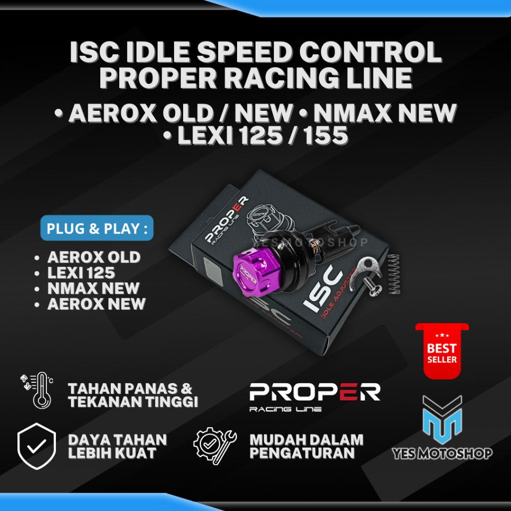 Jual ISC IDLE SPEED CONTROL LANGSAM MANUAL PROPER RACING LINE NMAX NEW ...