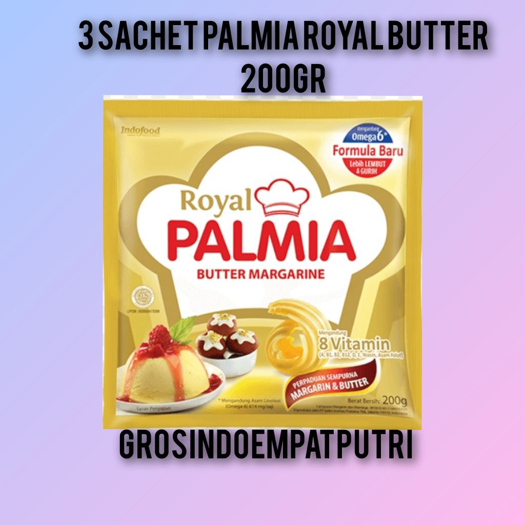 Jual 3 sachet palmia royal butter 200gr | Shopee Indonesia