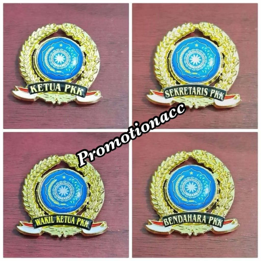 Jual Pin PKK Model Padi Kapas Pin Bros Bross Padi Kapas Logo PKK Ketua ...