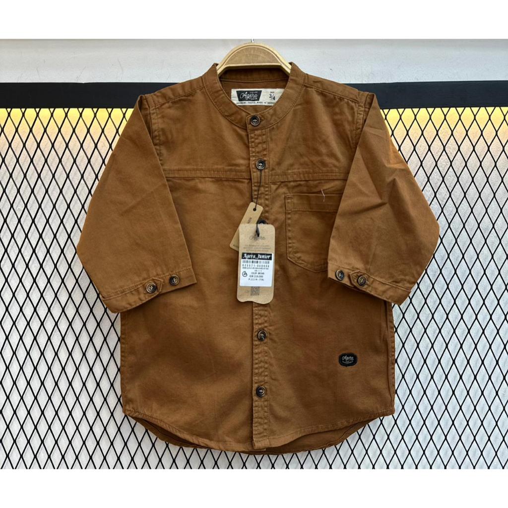 Jual Baju koko lengan 3/4 Lengan tanggung Original Agera Sajuak soft ...