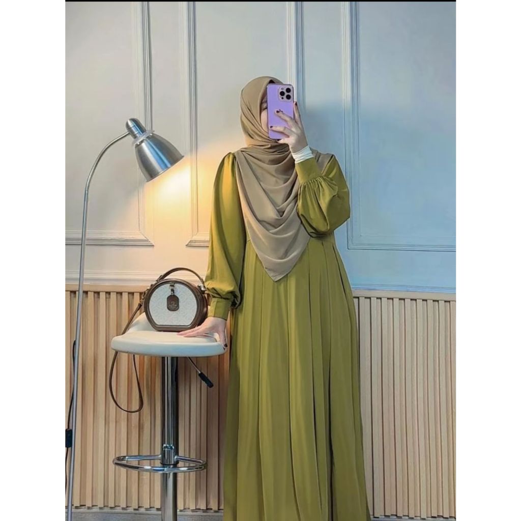 Jual ZASKIA DRESS MARBELLA ANTI UV MUSLIM WANITA SIMPLE MEWAH | Shopee ...