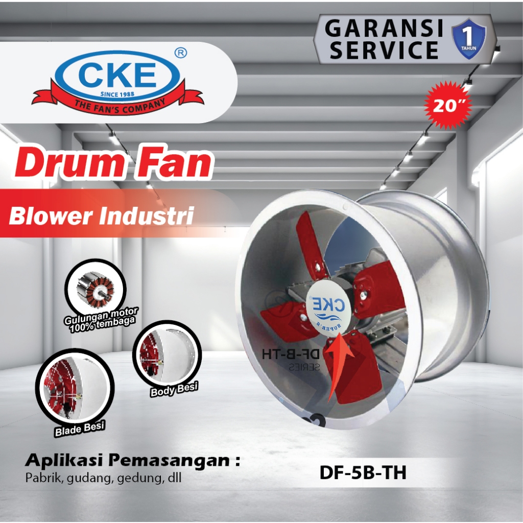 Jual CKE Drum Fan 20 Inch Blower Hexos Kipas Ventilasi Udara Besar ...