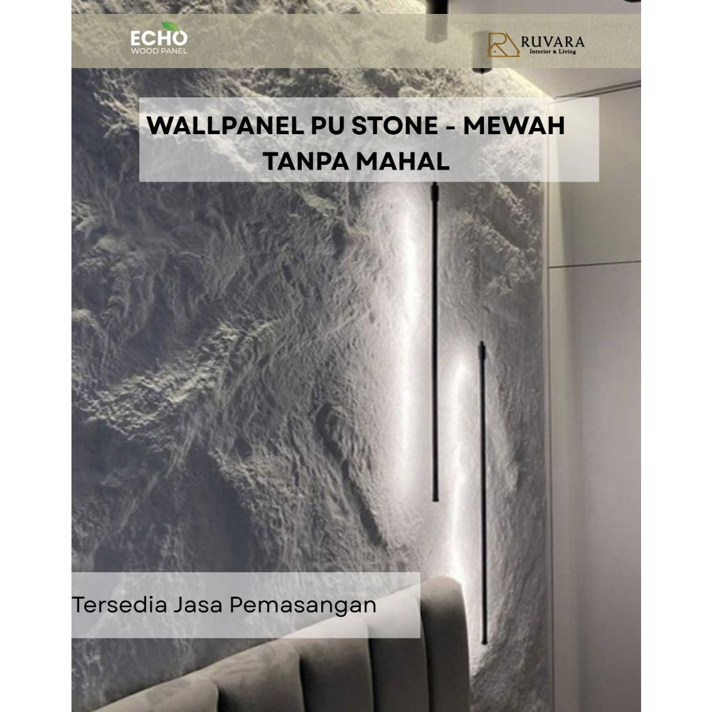 Jual PU Stone Wall Panel - Dekorasi Dinding Batu Alam Premium Ringan ...