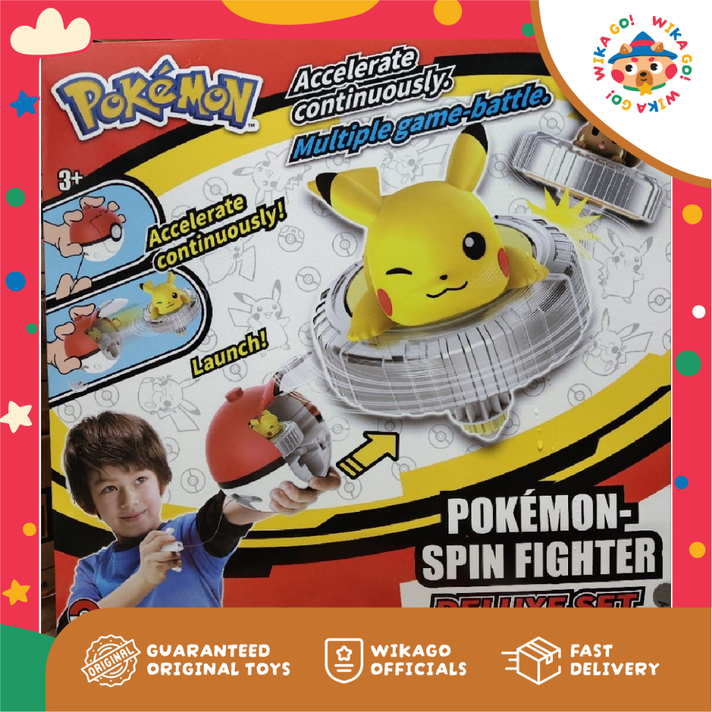Jual ORIGINAL 100 % SALE! POKEMON SPIN FIGHTER DELUXE SET BEYBLADE ...