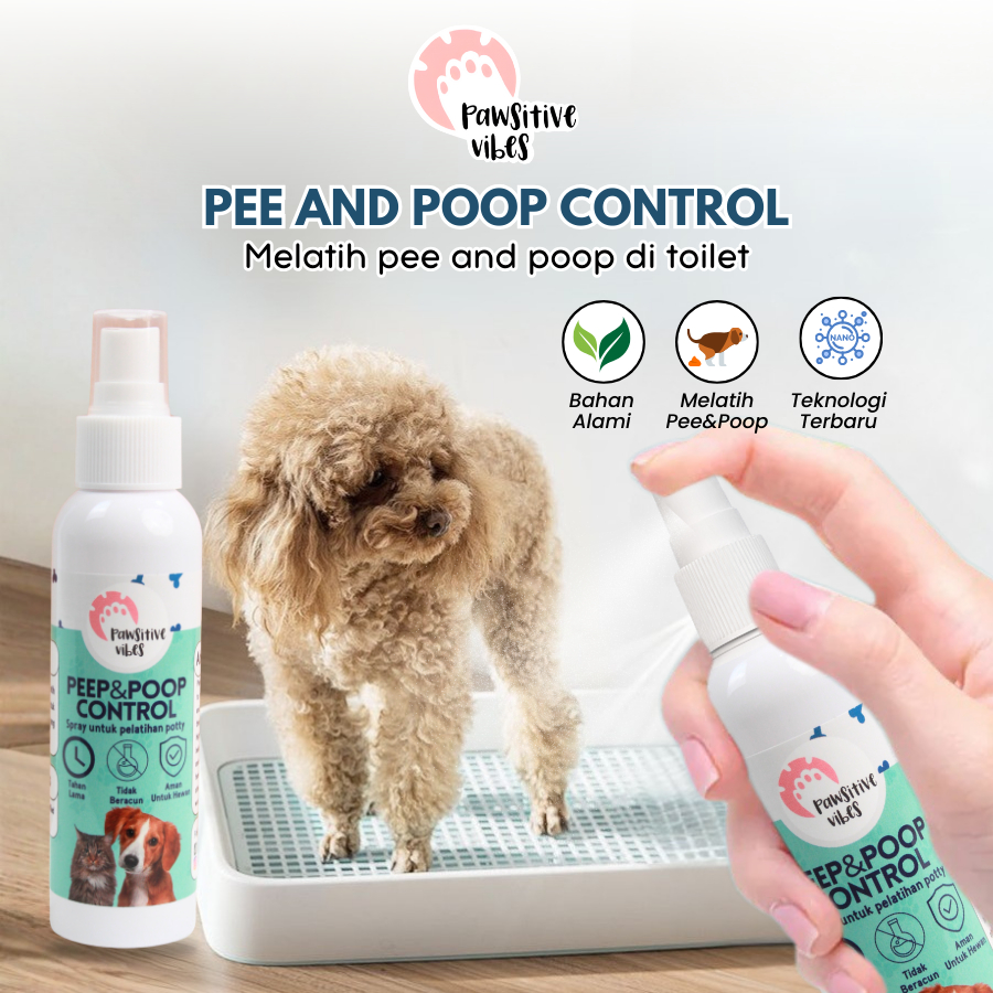 Jual Pawsitive Vibes Pee Poop Control Potty Training Spray 120ml ...