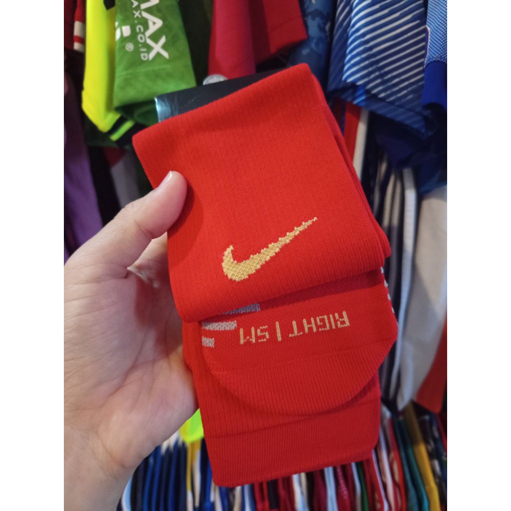 Jual [ORI] Socks Nike Merah Logo Gold (Small) | Shopee Indonesia