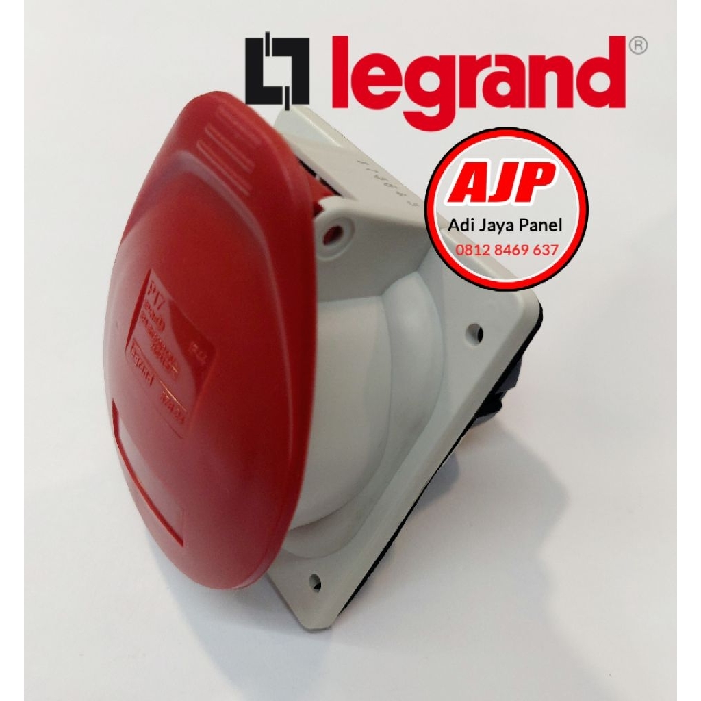 Jual legrand socket female panel mounting 32a 5pin 3ph ip44 kode 56724 ...
