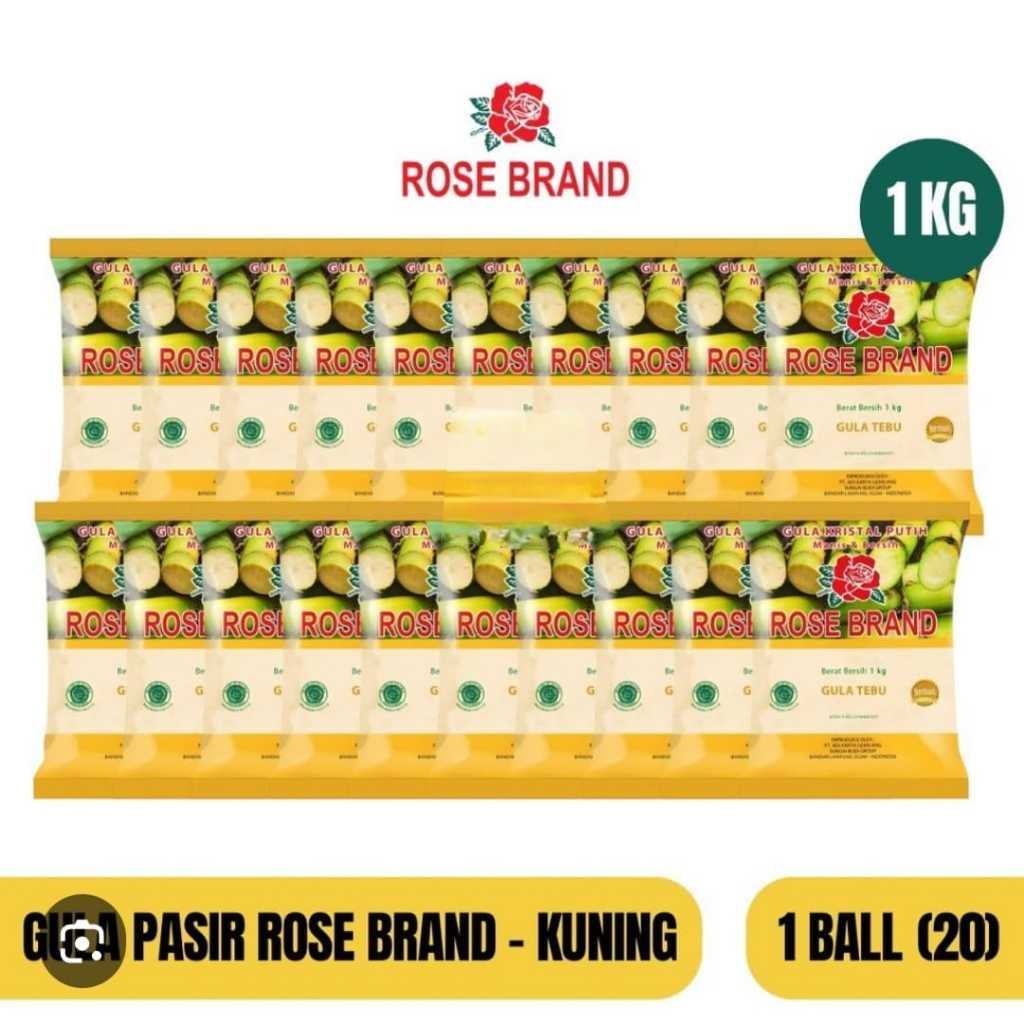 Jual GULA ROSEBRAND KUNING 20kg | Shopee Indonesia