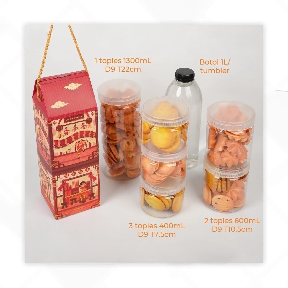 Jual [FREE HANGTAG] BOX HAMPERS IMLEK ISI 3PCS TOPLES 300ml / KOTAK KUE ...