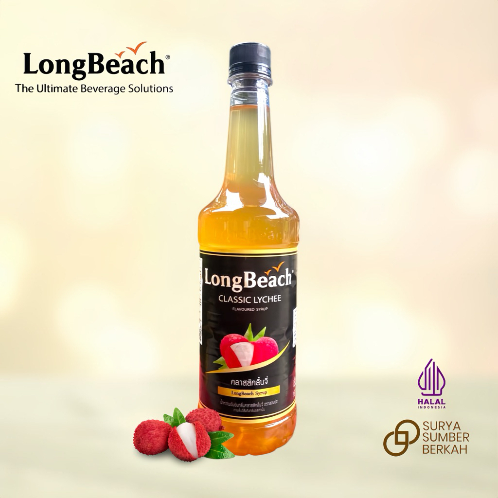 Jual LongBeach Syrup CLASSIC LYCHE | Flavour Sirup | Cafe, Resto ...