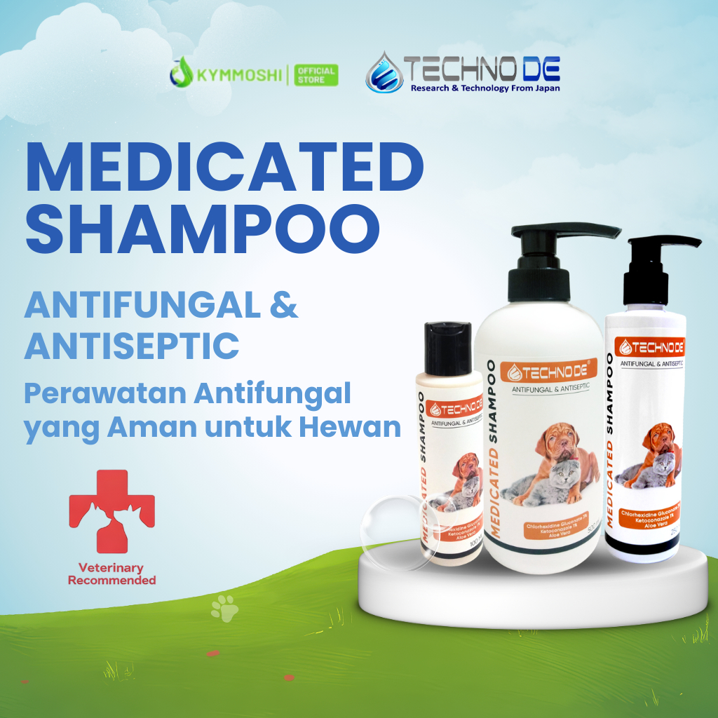 Jual Techno De Medicated Shampoo Hewan Anti Jamur dan Anti Bakteri ...
