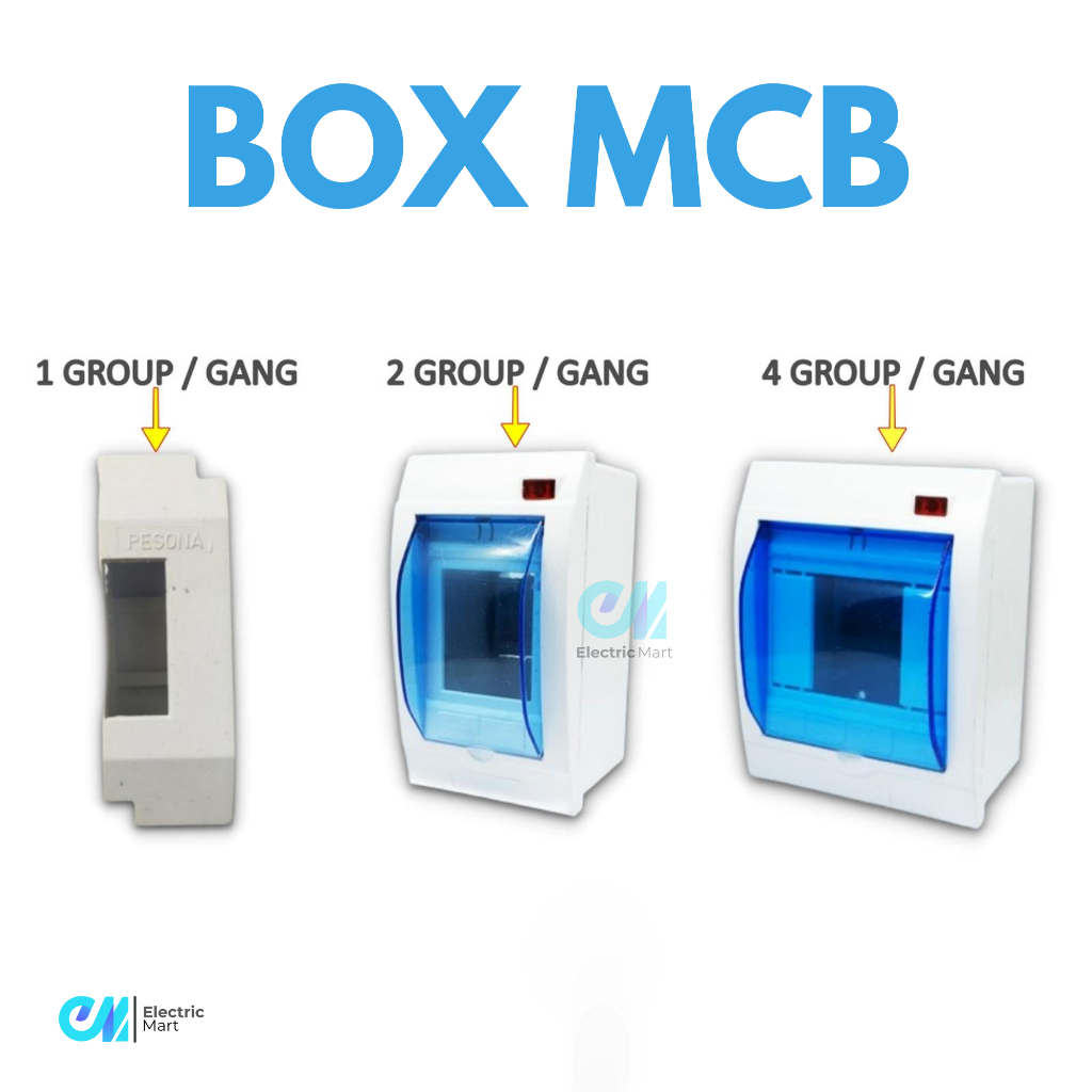Jual Box MCB 1 2 4 Group Inbow Outbow MCB Box 4 Cover Tutup IB/OB ...