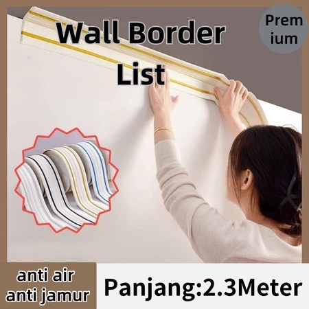Jual List Foam Wallpaper Foam 3D List Dinding 2.3 Meter Wall Border ...