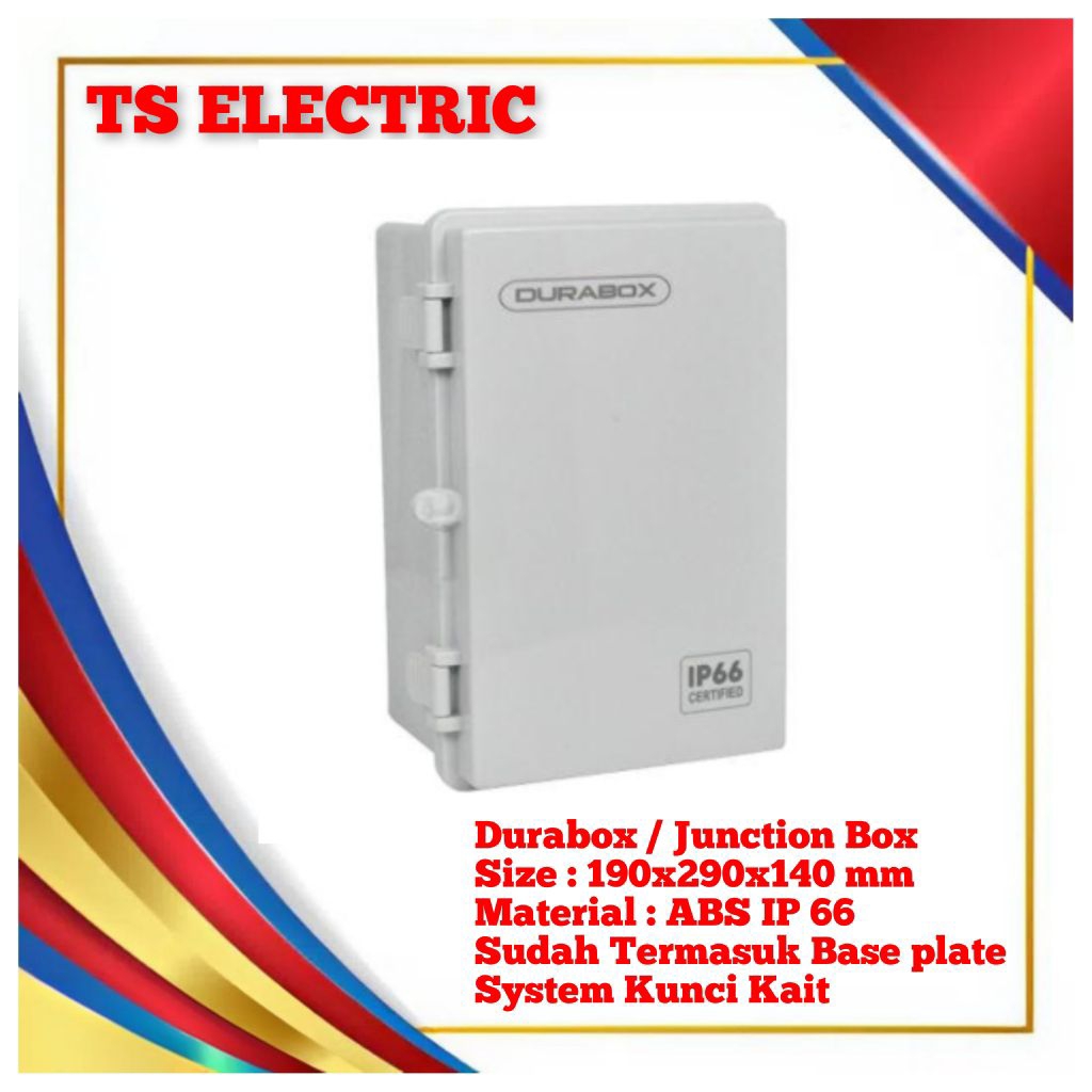 Jual Durabox Junction Box ABS 190x290x140 mm / Box Panel Plastik ABS ...