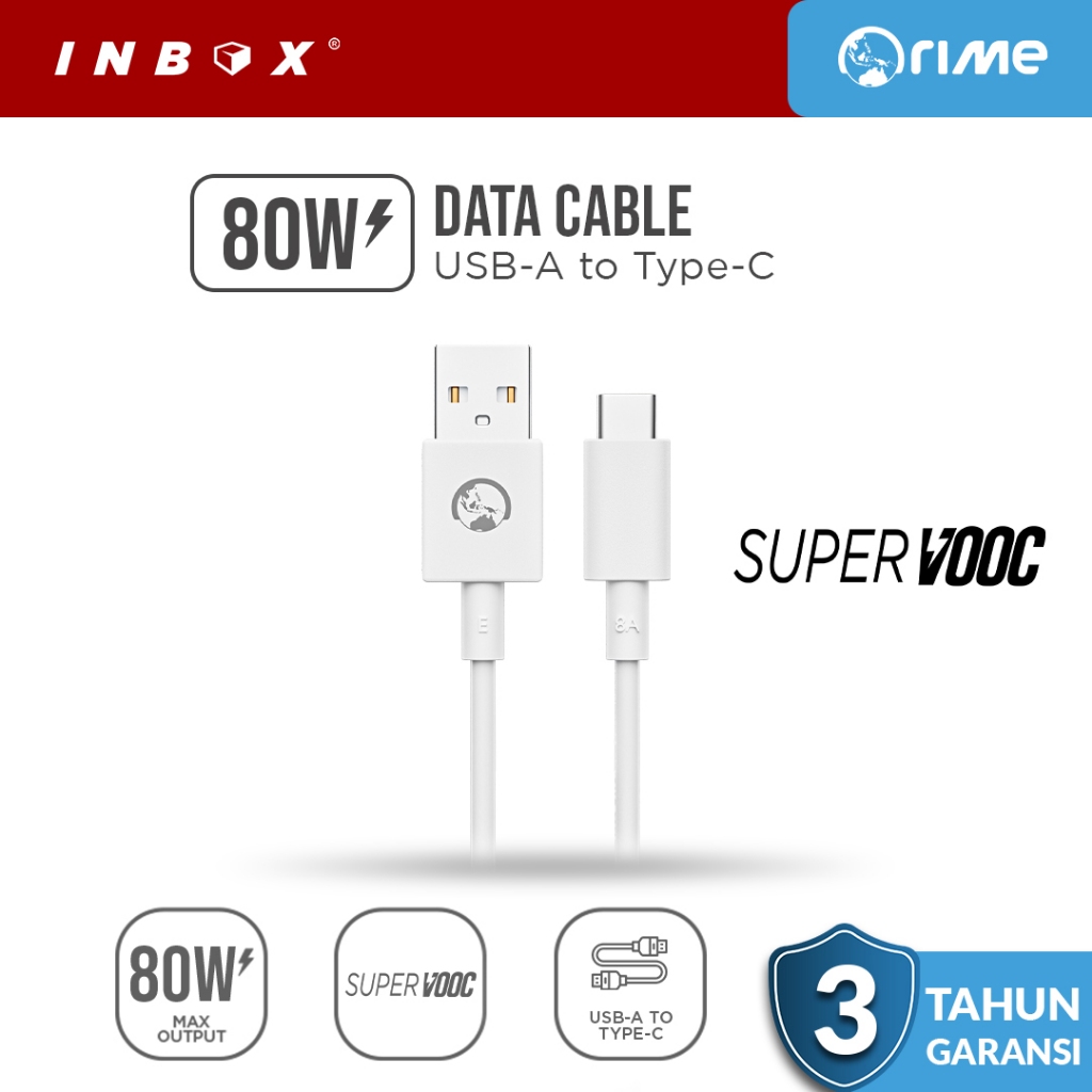 Jual Orime Kabel Data 80W for Oppo Realme Super VOOC USB to Type C Fast ...
