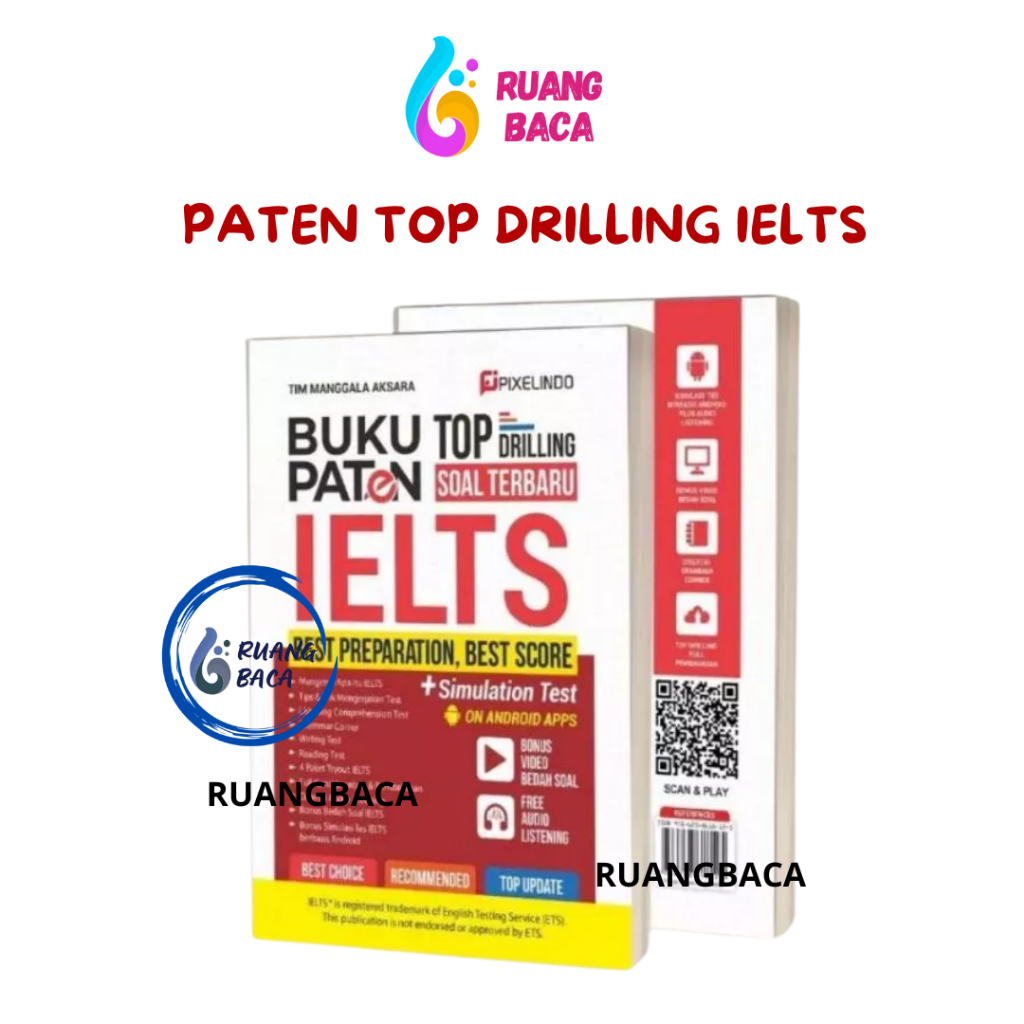 Jual Ruang Baca - Buku Paten TOP Drilling Soal Terbaru Ielts Plus ...