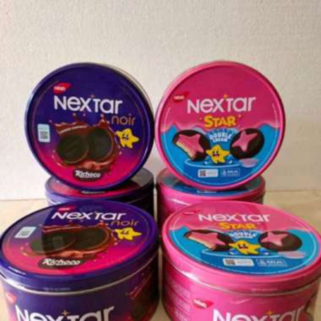 Jual Nextar Wafer Cokelat Kaleng 105gr | Varian Noir & Star | Snack ...