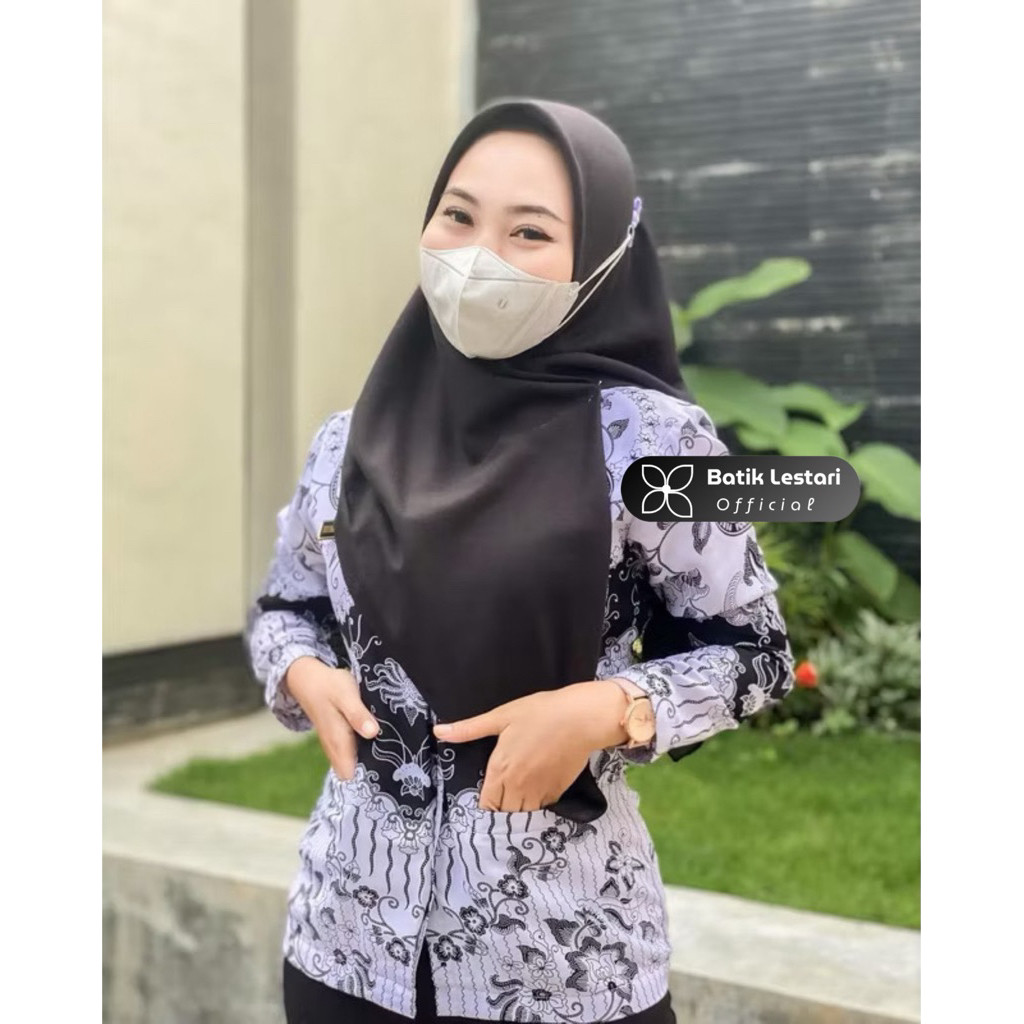 Jual BAJU SERAGAM PGRI WANITA TERBARU 2026 LAPIS FURING KUSUMA BANGSA ...
