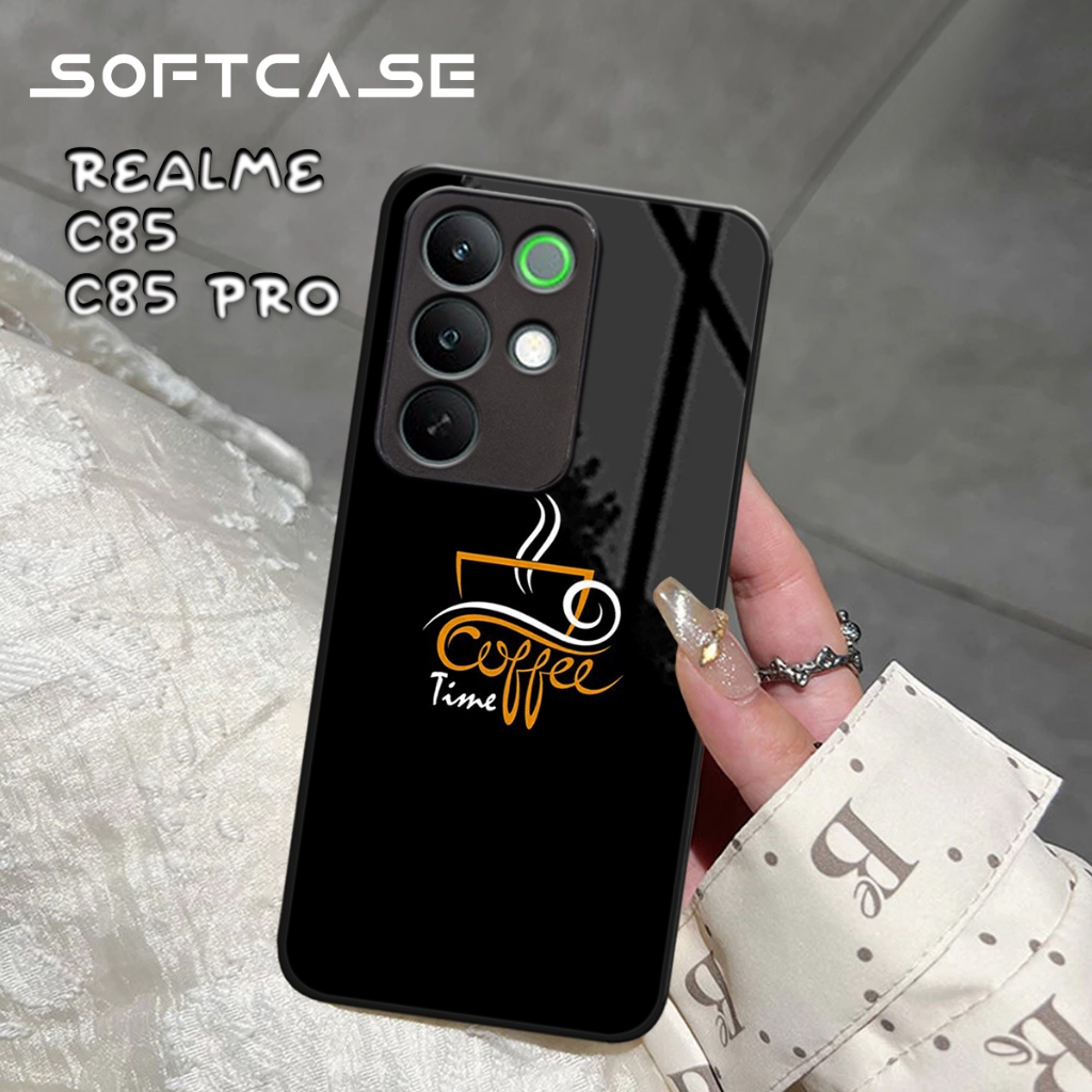 Jual MC767- Softcase Glass Kaca Realme C85 - Realme C85 pro - Casing HP ...