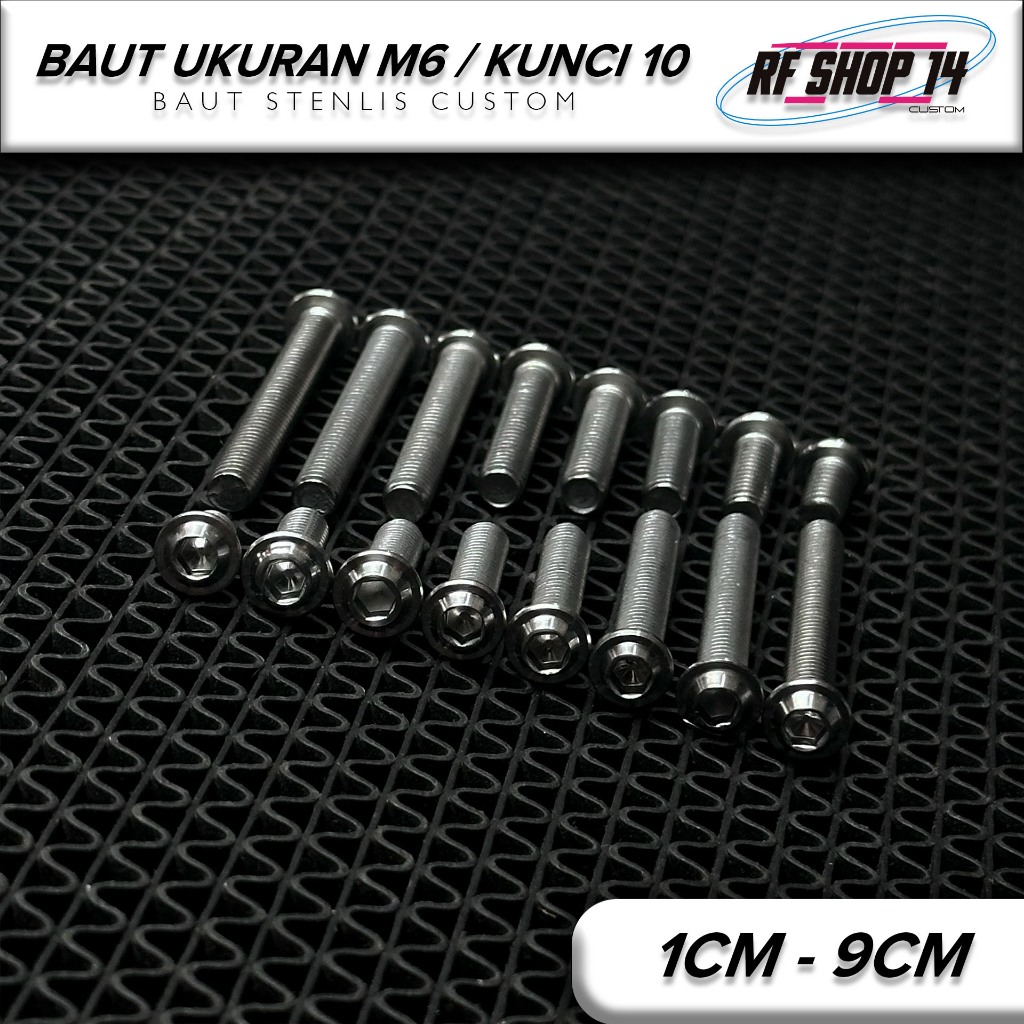 Jual BAUT M6 / BAUT 10 L BAUT DRAT 10 STAINLESS COSTUME CNC BUBUT MODEL ...