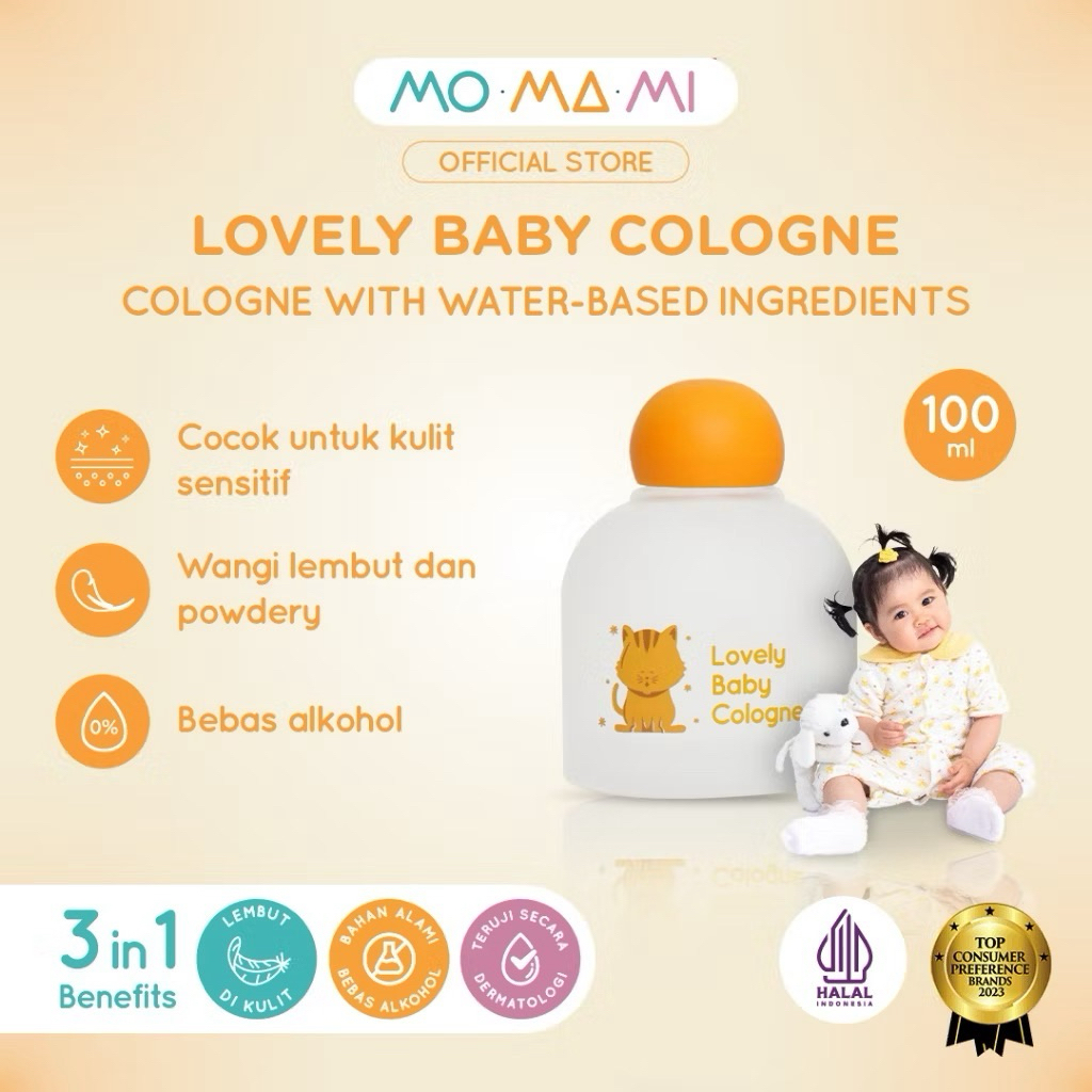 Jual [BACA DESKRIPSI] MOMAMI LOVELY BABY COLOGNE 100ml - Parfum Bayi ...