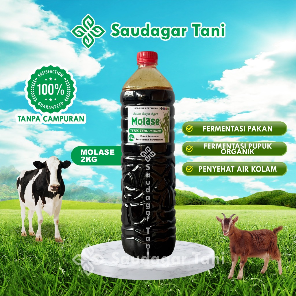 Jual Saudagar pertanian - Molase Murni 100% kemas 2kg -Tetes Tebu Grade ...