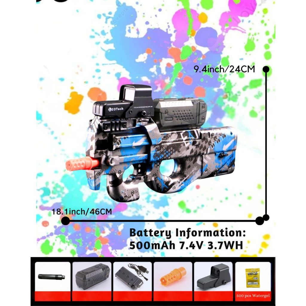 Jual Tembakan Anak WGG P90 With Holo Sight Water Gel Blaster Mainan ...
