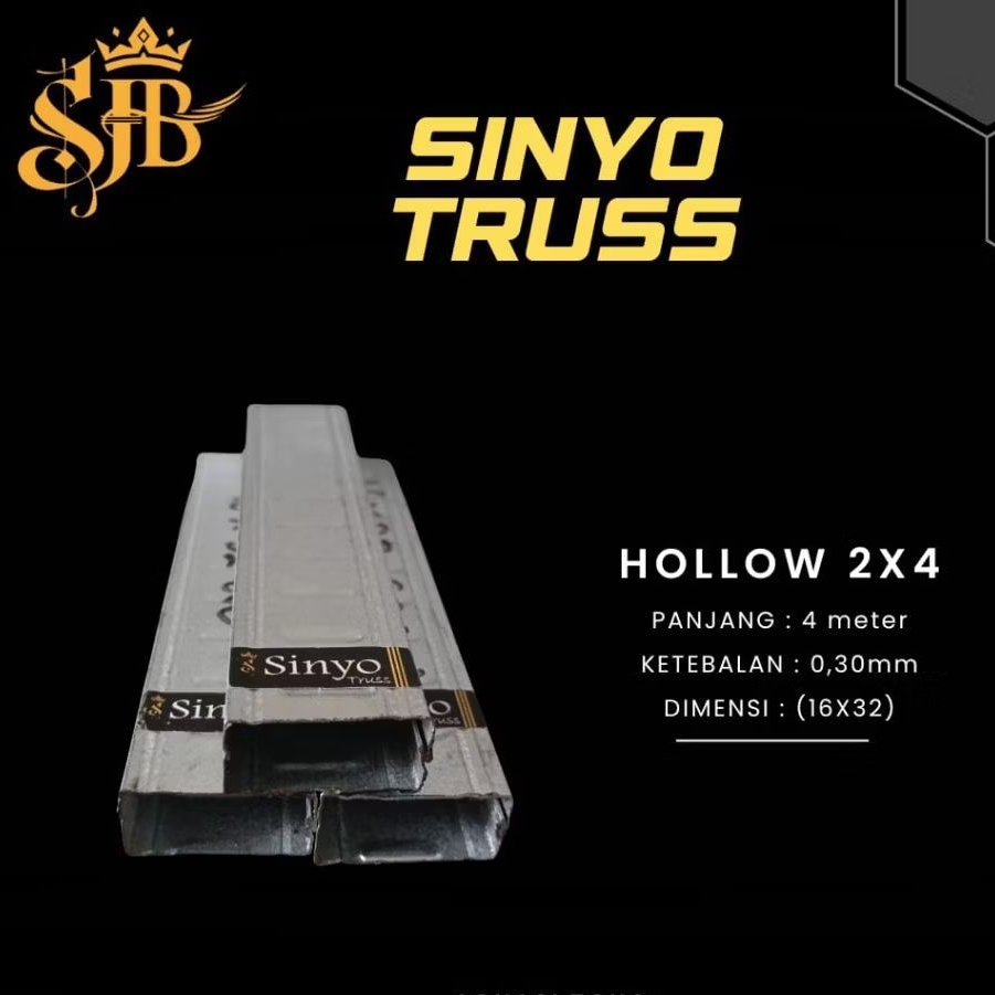 Jual SINYO TRUSS Hollow 2x4 / Hollo Baja Ringan (16x32), tebal 0.30mm ...
