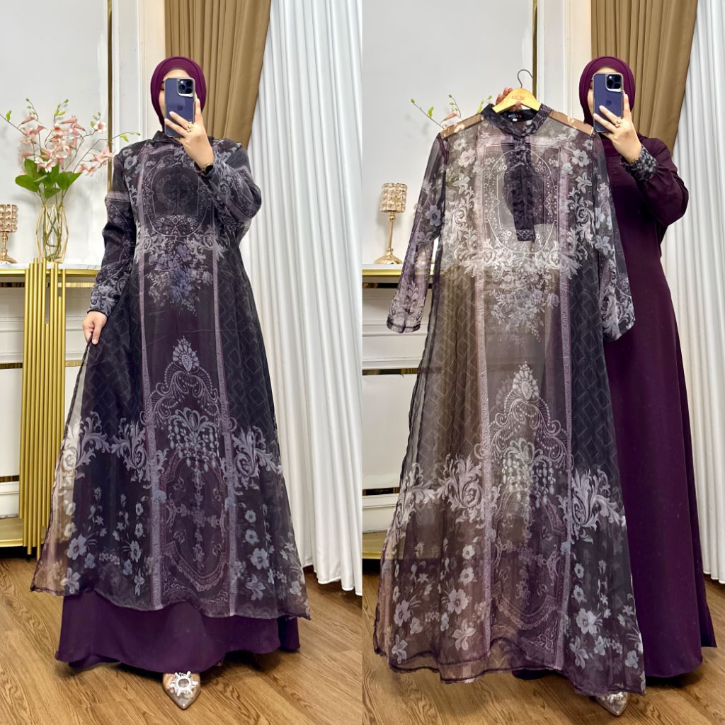 Jual NEW ARRIVAL//SAVIRA DESS PREMIUM (ROMPI LEPAS PASANG)GAMIS ...