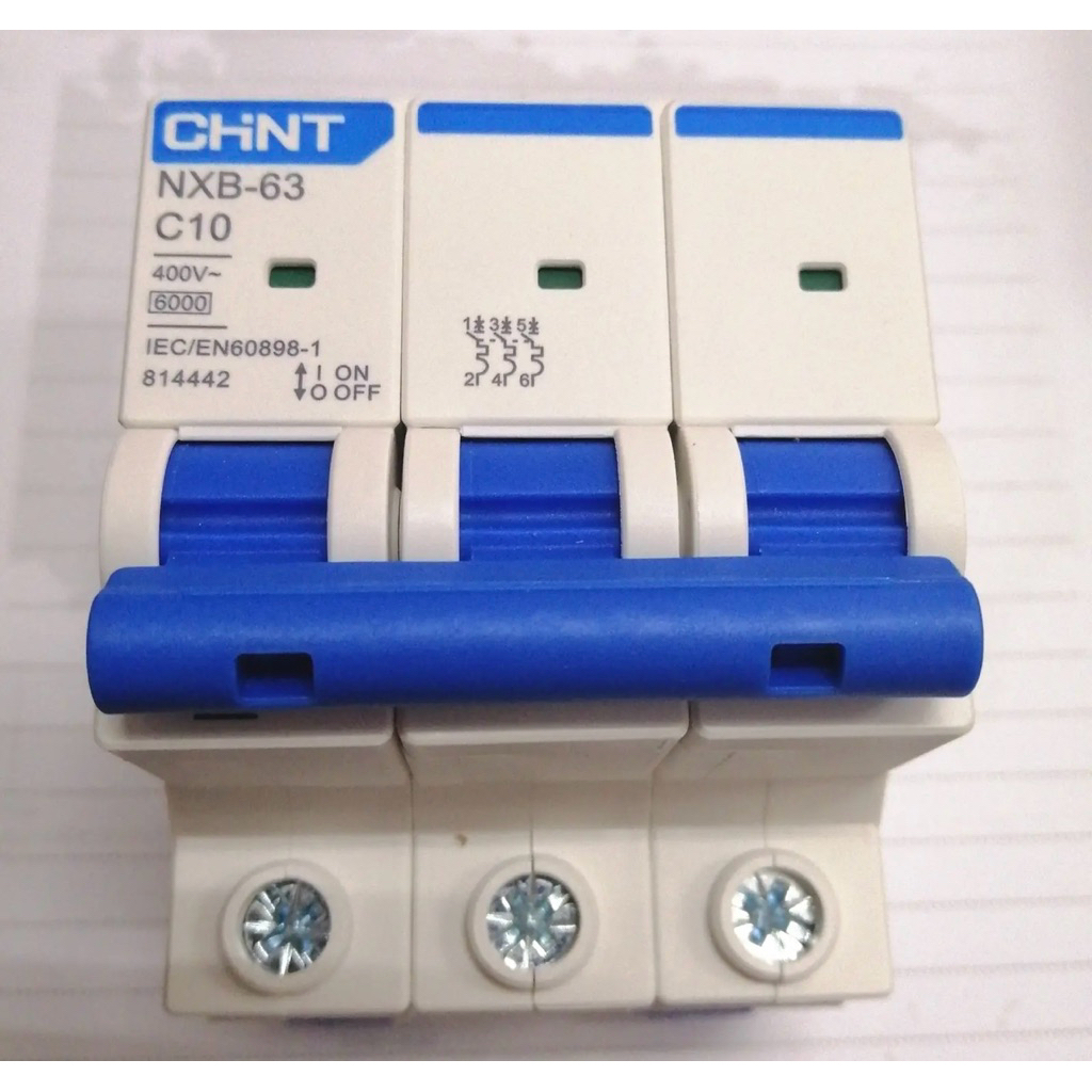 Jual MCB CHINT 3P 10A/MCB CHINT NXB-63 3P 10A ORIGINAL ASLI | Shopee ...