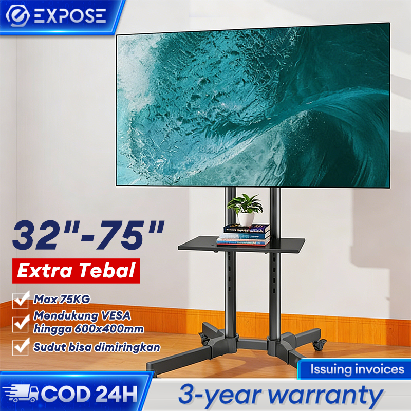 Jual Bergerak Bracket TV Standing Roda 32-75 inci Dapat Disesuaikan ...