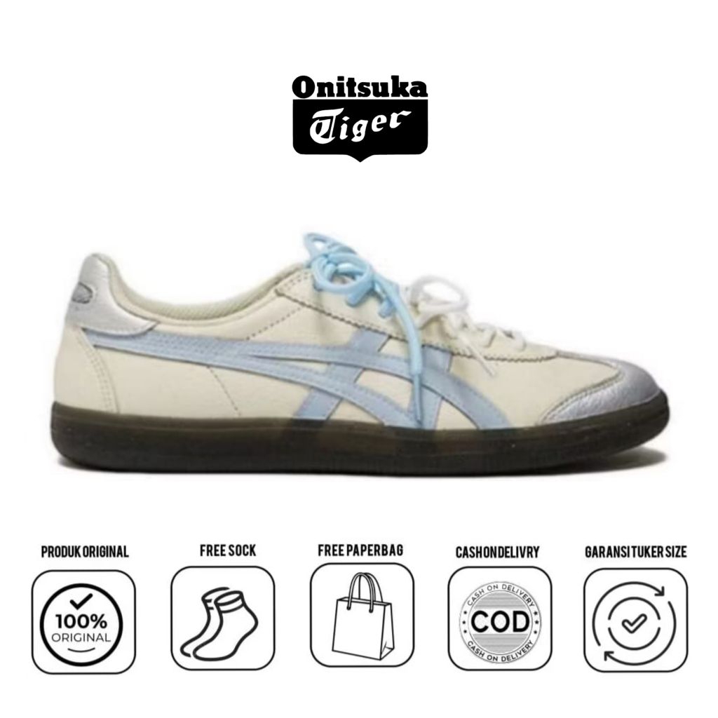 Jual Sepatu 0nitsuka Original Mexico 66 Tokuten White Ice Blue | Shopee ...