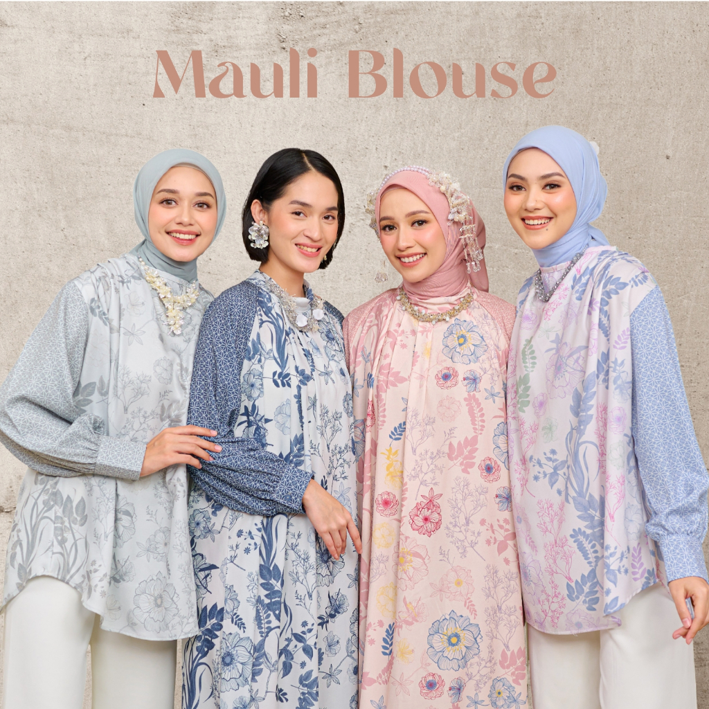 Jual NUNA Mauli Blouse | Atasan Wanita Motif Printing Raya | Shopee ...