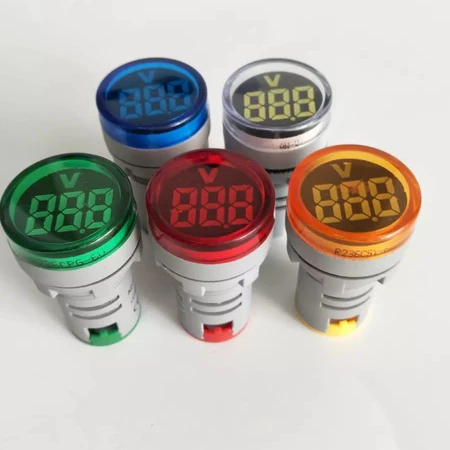 Jual Pilot Lamp LED Digital With Volt Indicator 22mm 220VAC EWIG ...