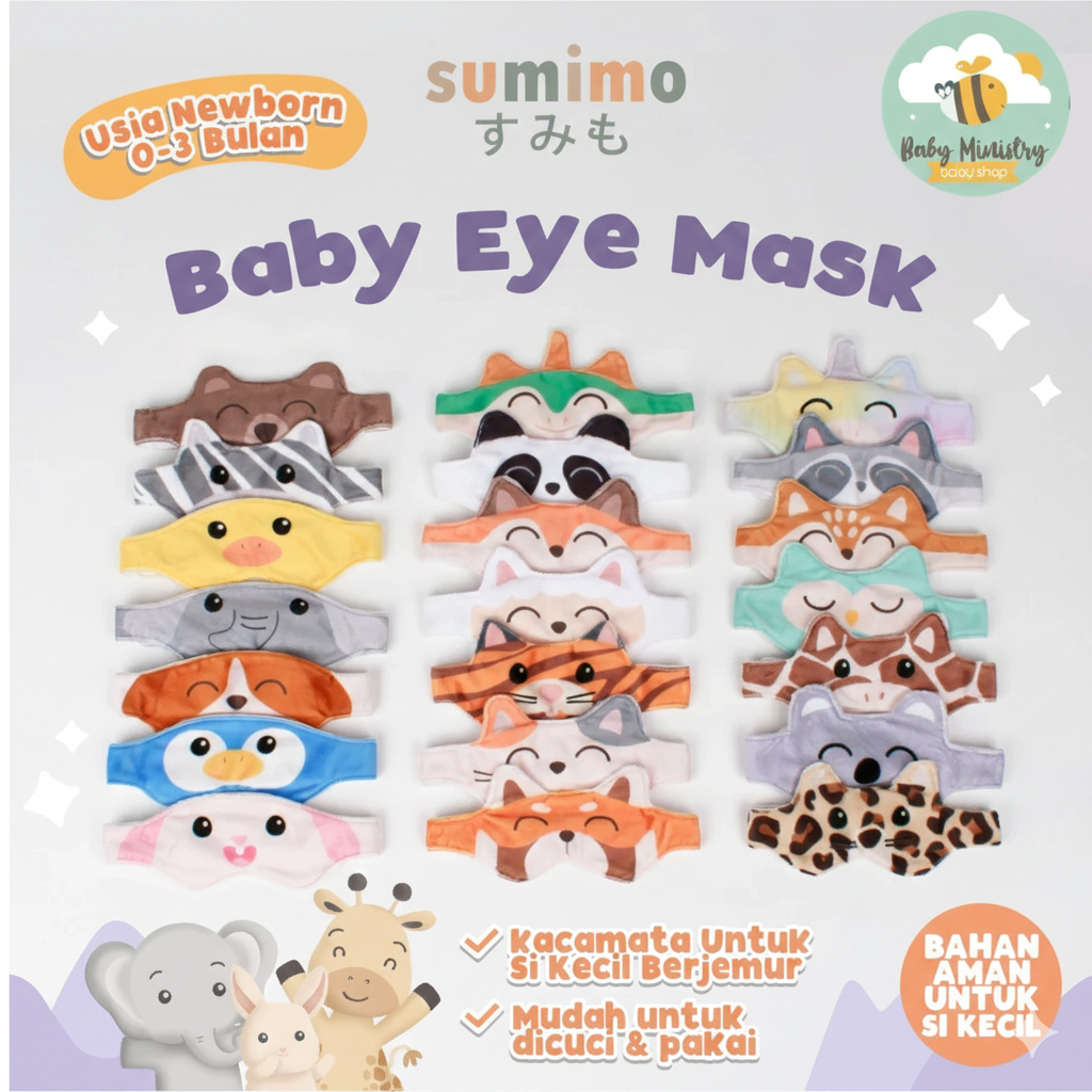 Jual Sumimo Baby Eye Mask / Penutup mata berjemur bayi | Shopee Indonesia