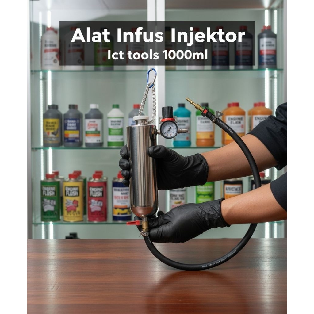 Jual 1L - alat Flus injektor cleaner Alat Infus servis injeksi Purging ...