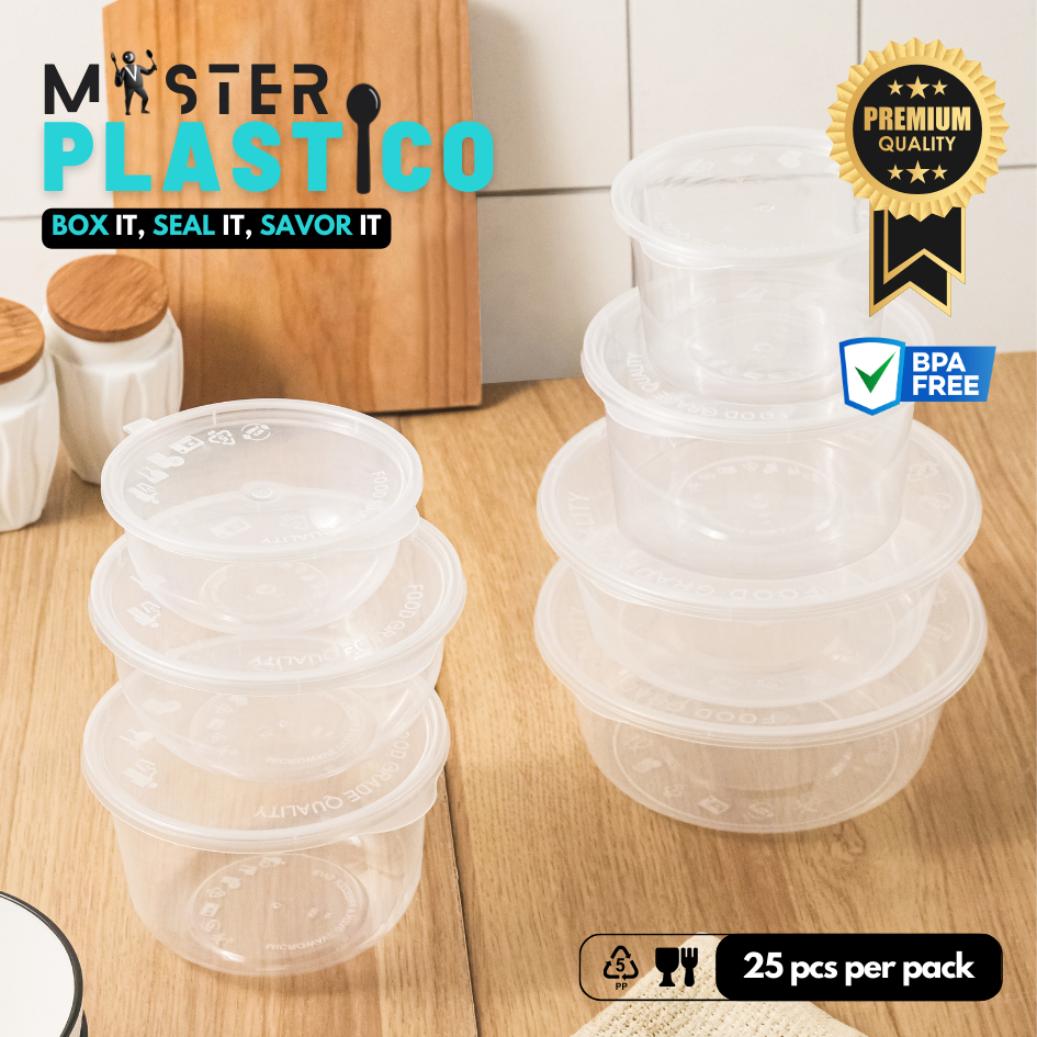 Jual [25 PCS] Round Bowl Thinwall - Tempat Makan Bulat - Mangkok ...