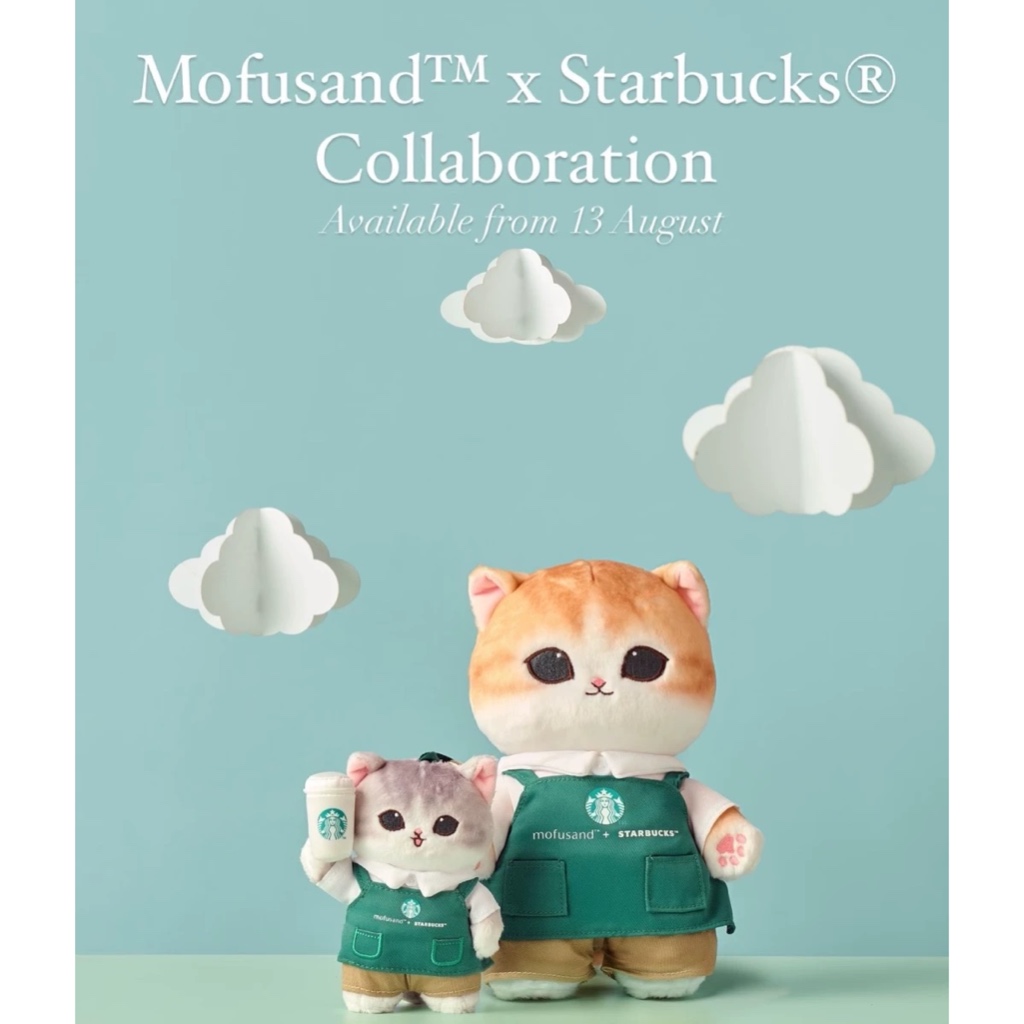 Jual Starbucks Singapore 2025 Mofusand Bearista Coffee Plushies (Big ...