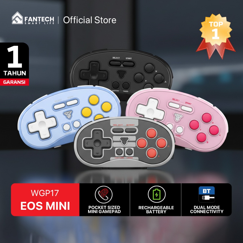 Jual FANTECH POCKET SIZE MINI GAMEPAD WIRELESS EOS MINI WGP17 FOR ...