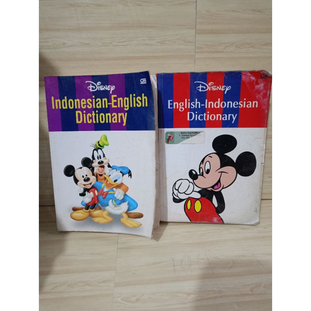Jual Paket 2 buku Disney Dictionary (Indonesian-English, English ...