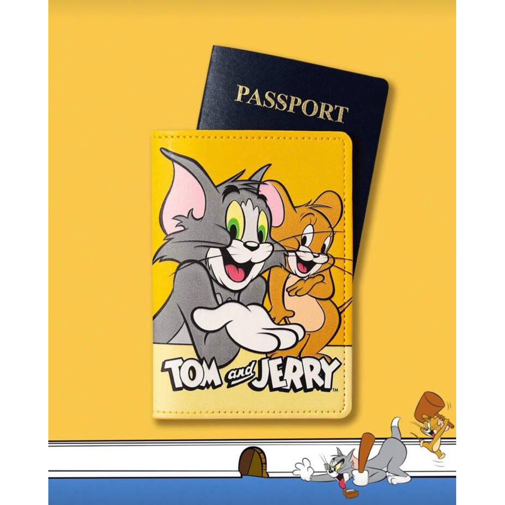 Jual TOM & JERRY X SHEIN Fashionable Cute Cartoon Cat Print PU Leather ...