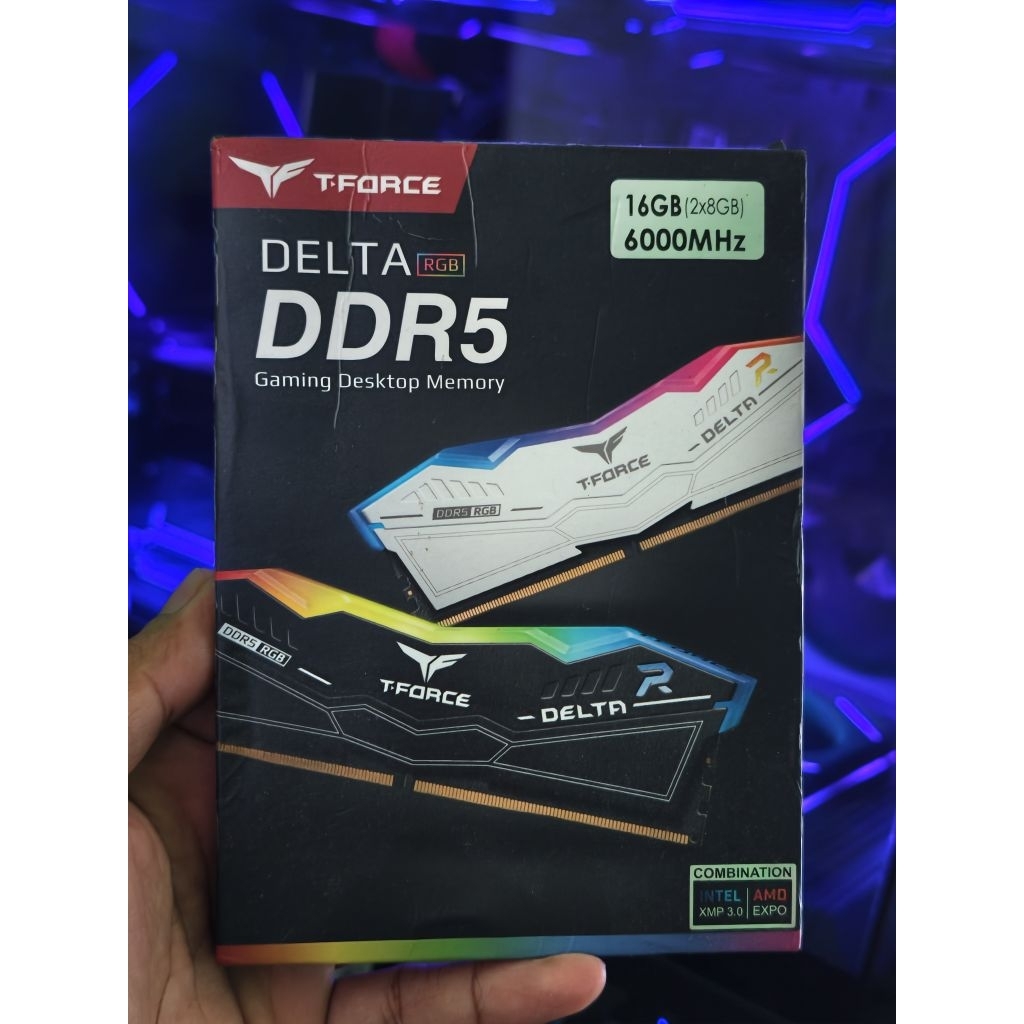 Jual RAM DDR5 Team TForce Delta RGB 16GB (8GBx2) 6000MHz White | Shopee ...