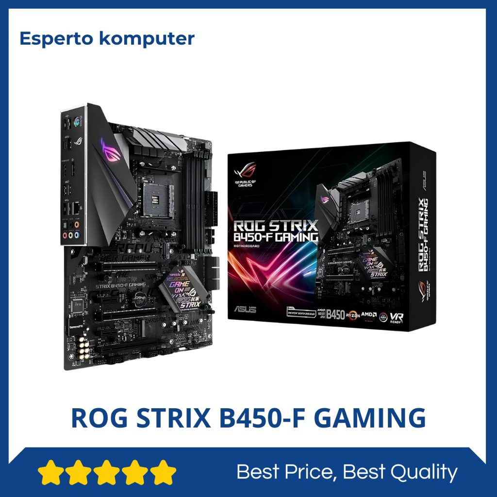 Jual MOBO ASUS ROG STRIX B450-F GAMING Socket AM4 DDR4 | Shopee Indonesia